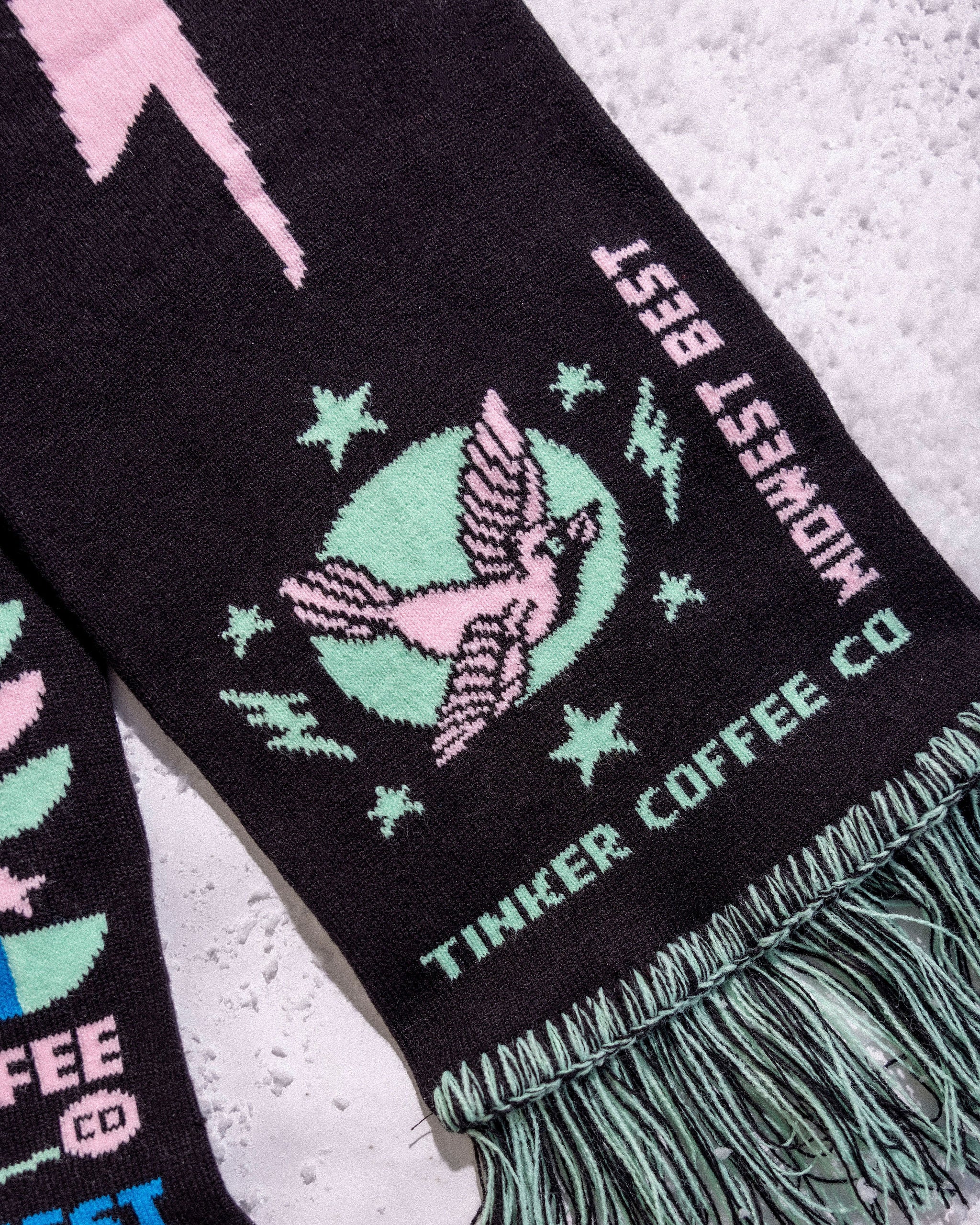 TC Starbolt Knit Scarf – Tinker Coffee Co.