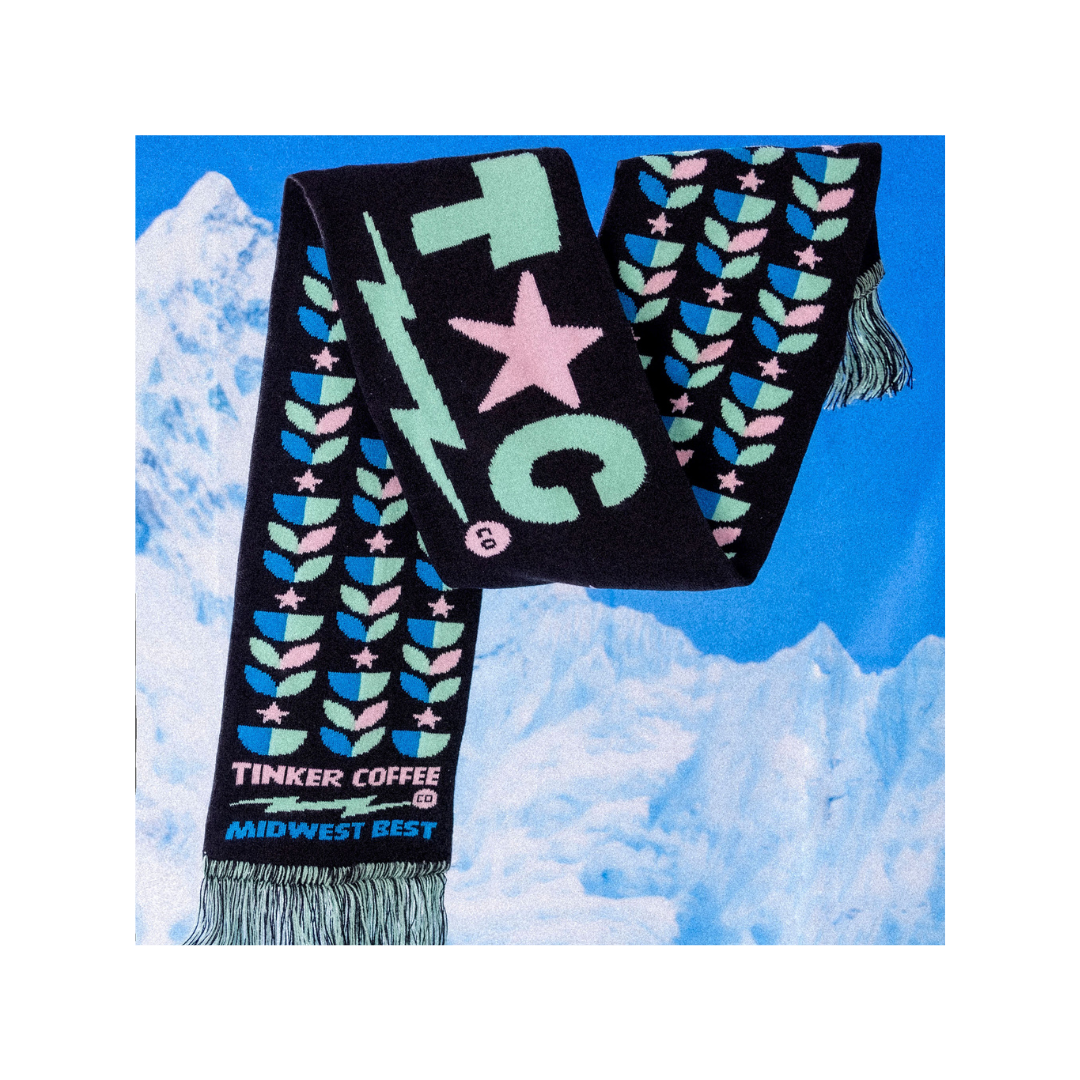 TC Starbolt Knit Scarf – Tinker Coffee Co.